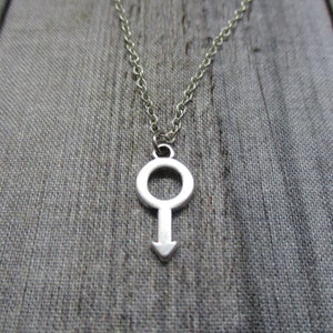 Mars Necklace, Male Symbol Necklace, Mens Necklace Gifts for Him Mars ...
