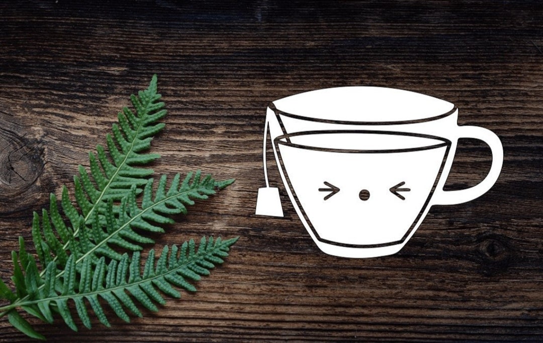 Vinyl Teacup Decal for Water Bottle Tea Cup Sticker Laptop Decal Car ...