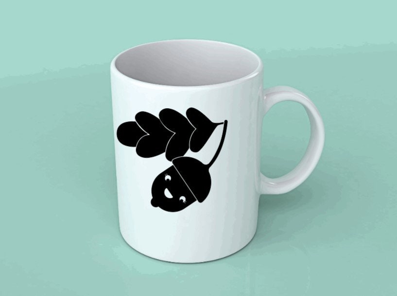 Vinyl Acorn Decal for Water Bottle Acorn Sticker Cup Sticker - Etsy