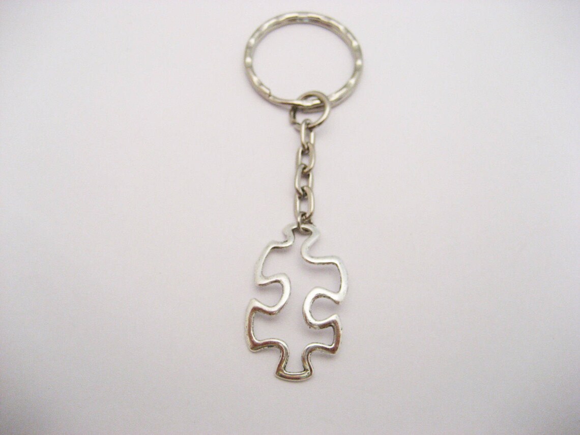 Puzzle Keychain Puzzle Piece Keychain Gifts Under 10 - Etsy