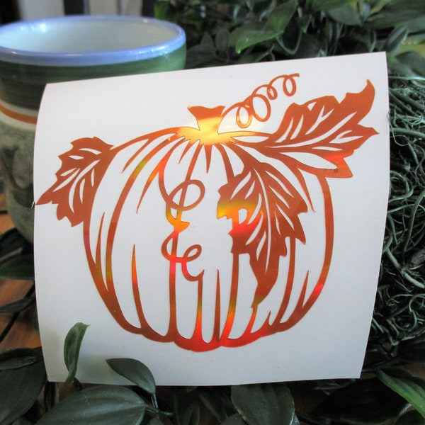 Pumpkin Decal - Etsy