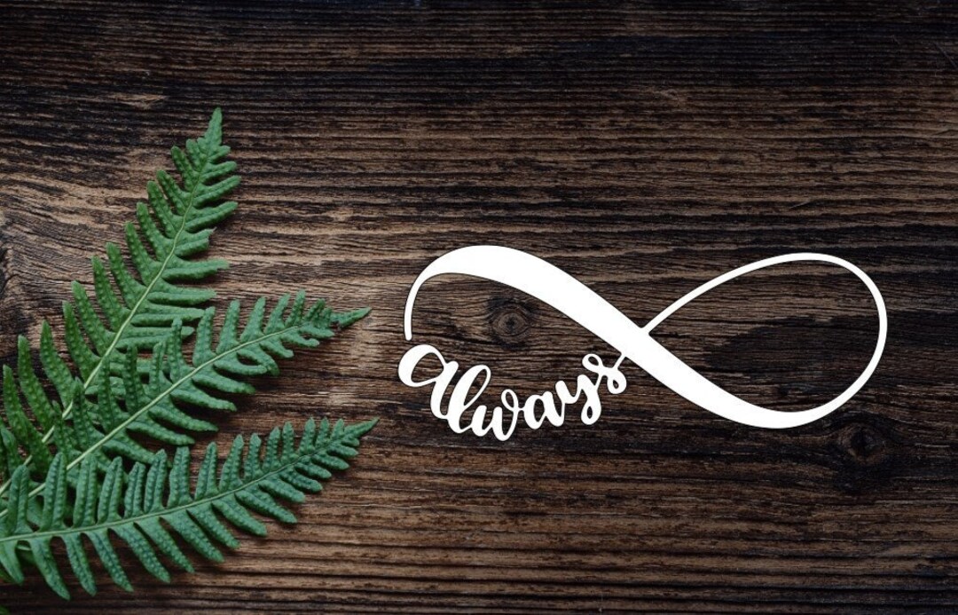 Always Vinyl Infinity Decal for Water Bottle, Tumbler Cup Sticker ...