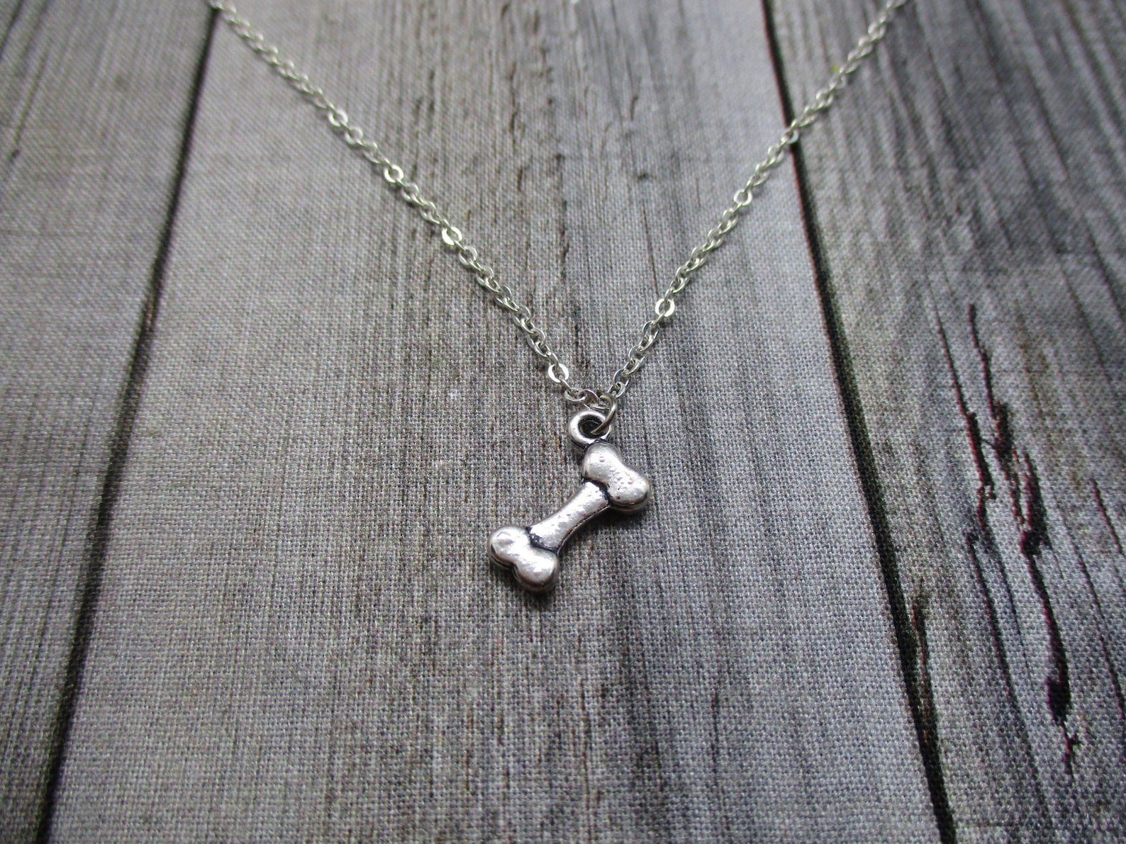 Bone Necklace, Dog Bone Necklace, Dog Bone Jewelry, Halloween Necklace ...