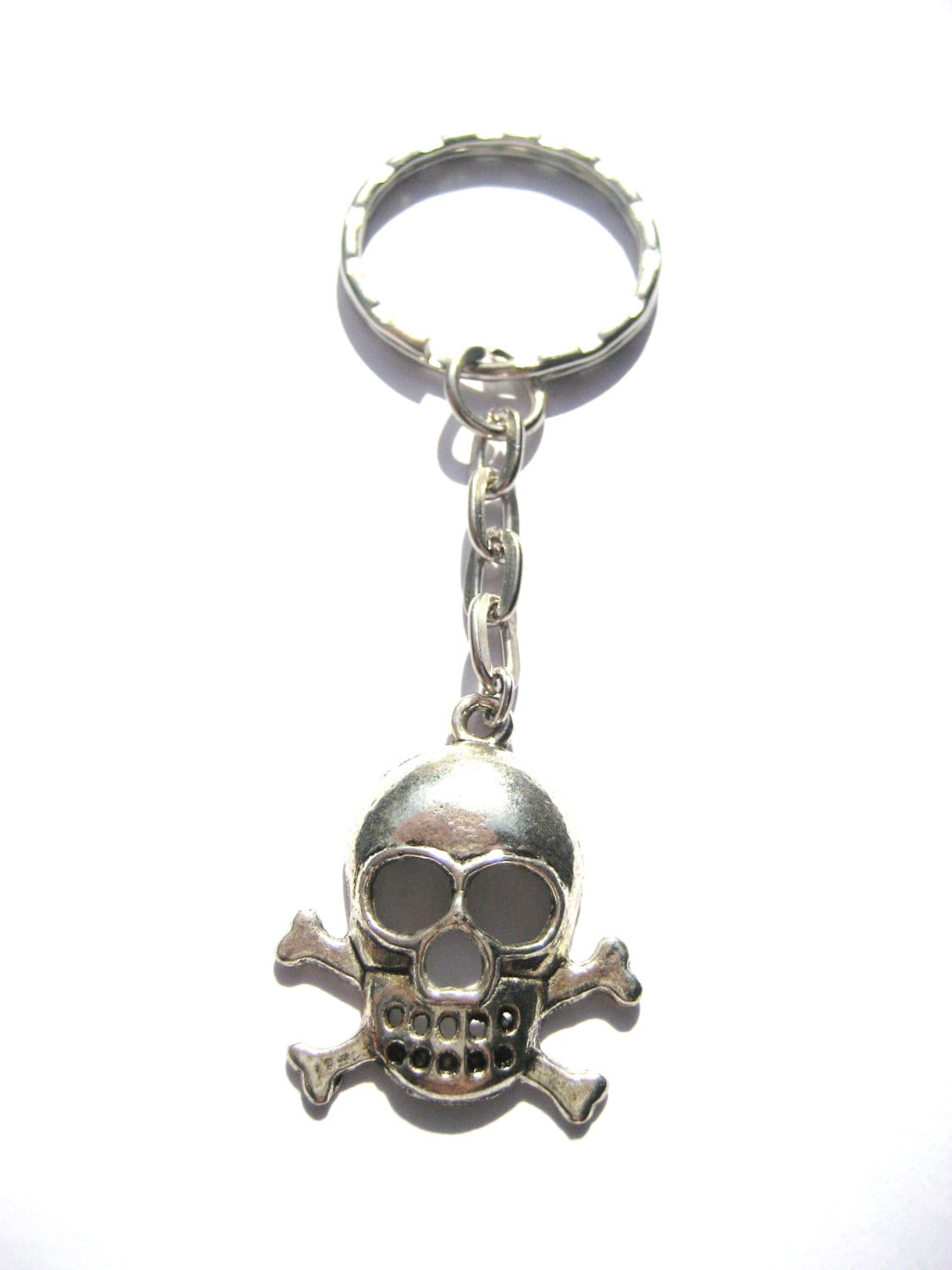 Skull and Bones Keychain Pirate Keychain Jolly Roger Key - Etsy