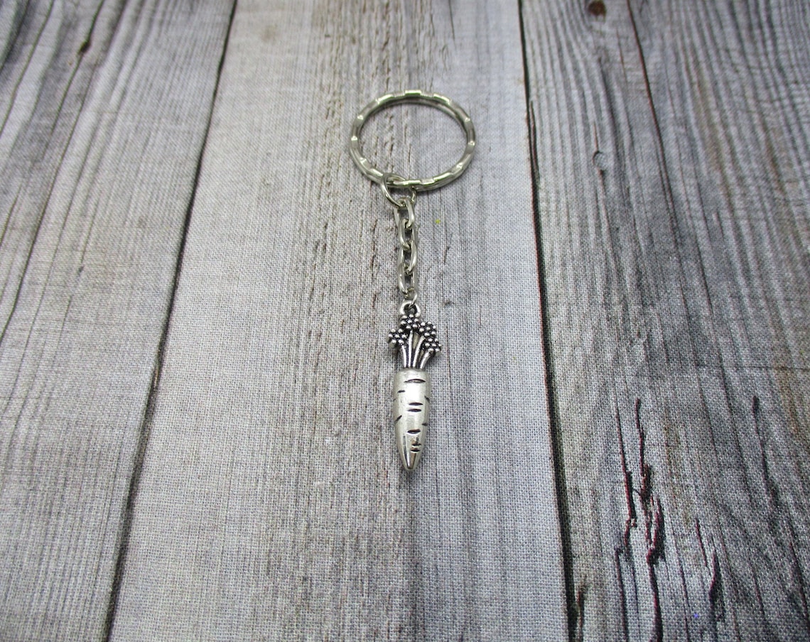 Carrot Keychain Veggie Keychain Food Keychain Vegetable Keychain ...