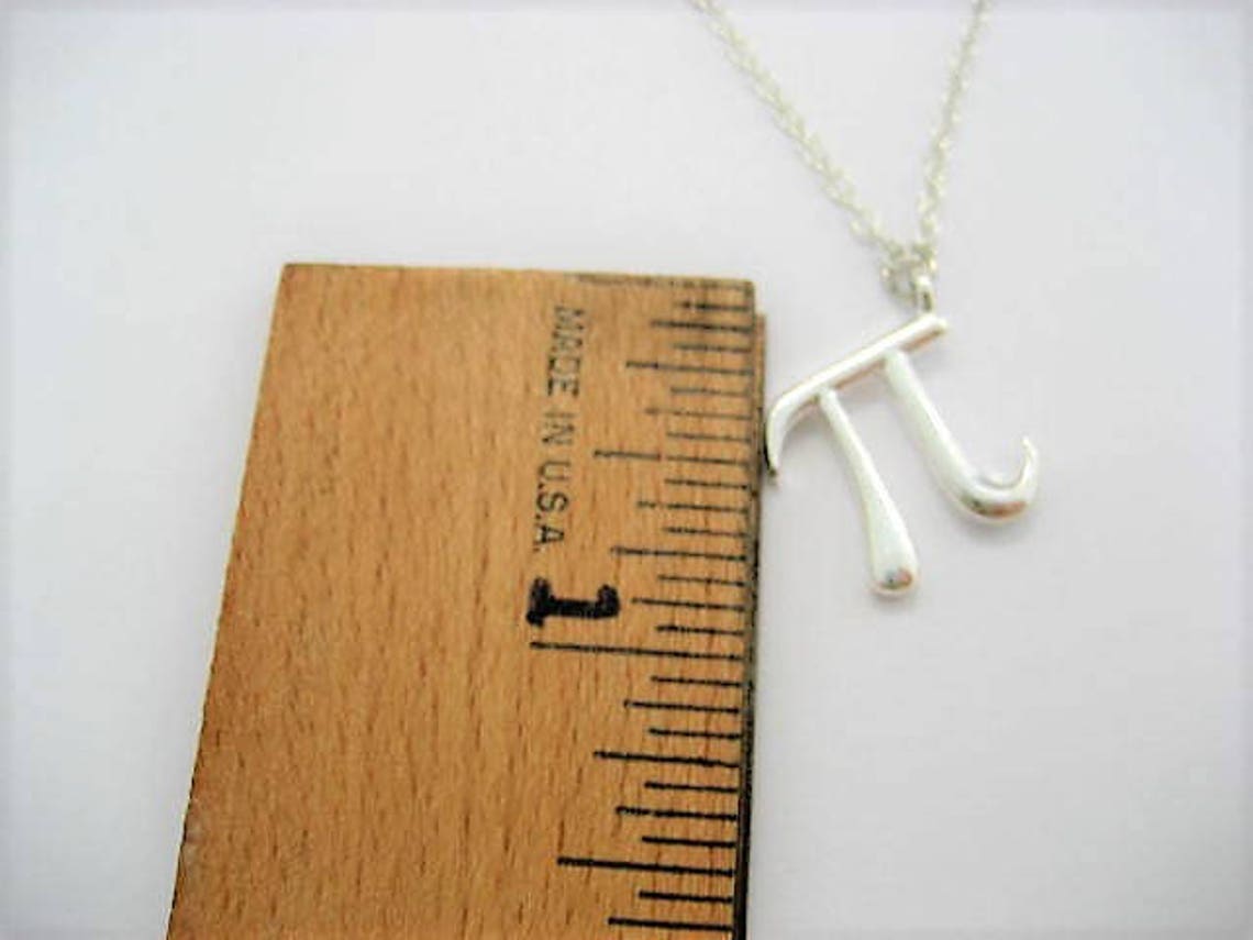 Pi Necklace Math Necklace Pi Symbol Necklace Math Jewelry Pi | Etsy