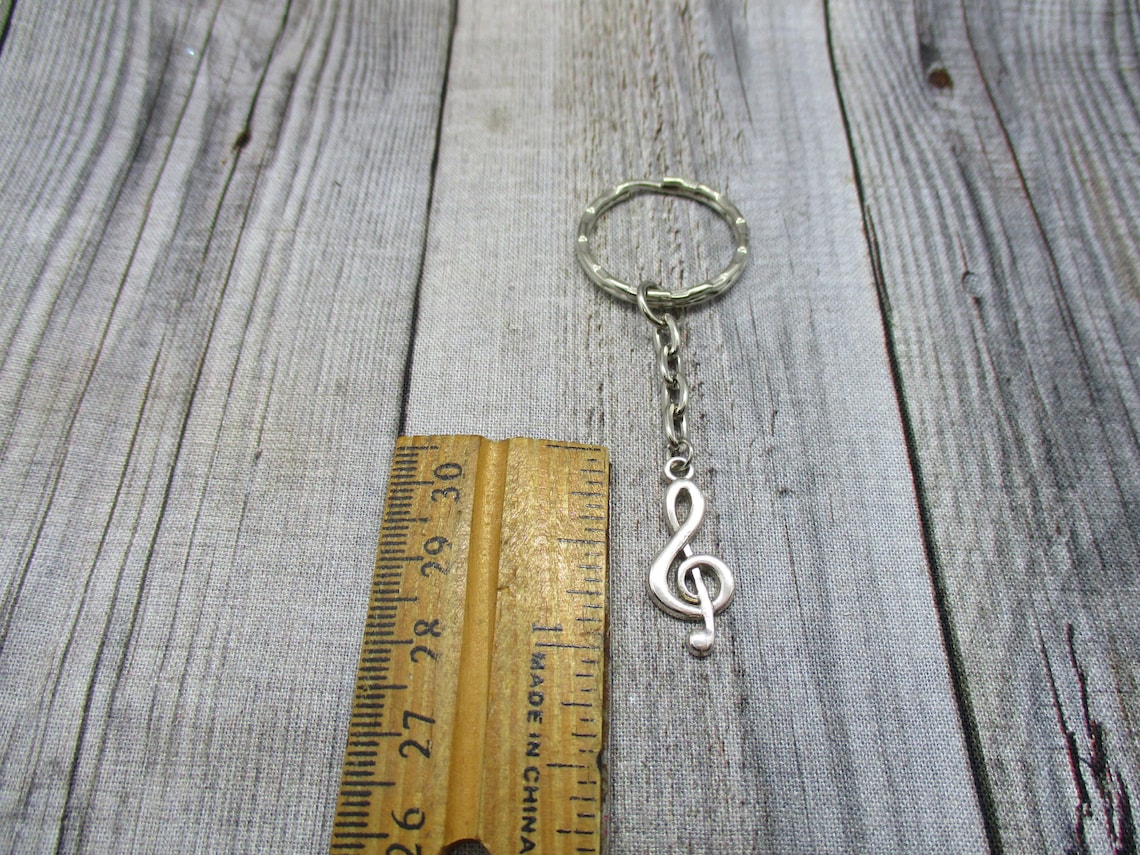 Treble Clef Keychain Music Lovers Keychain Musician Gift Music | Etsy