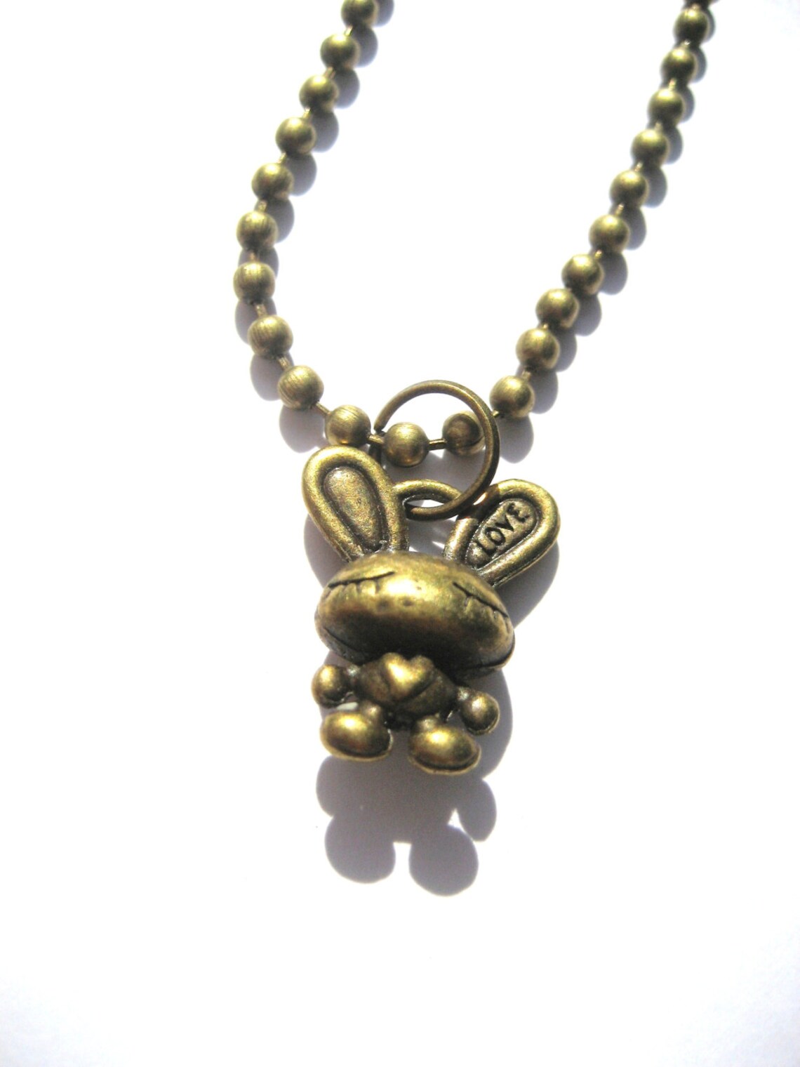 Bunny Necklace Bunny Jewelry Love Bunny Necklace Rabbit | Etsy