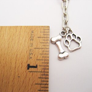 Dog Bone Keychain Dog Paw Keychain Dog Lovers Keychain Pet Lovers Gift ...