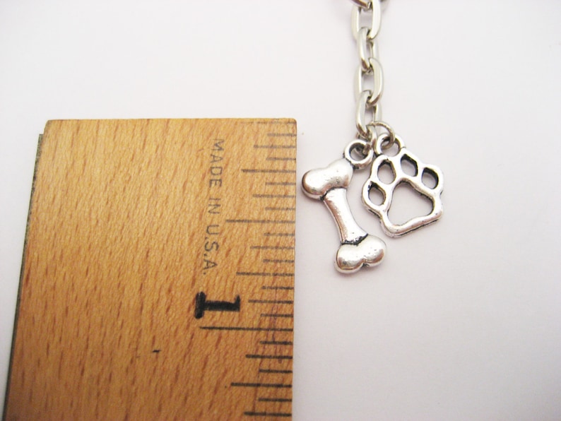 Dog Bone Keychain Dog Paw Keychain Dog Lovers Keychain Pet Lovers Gift ...