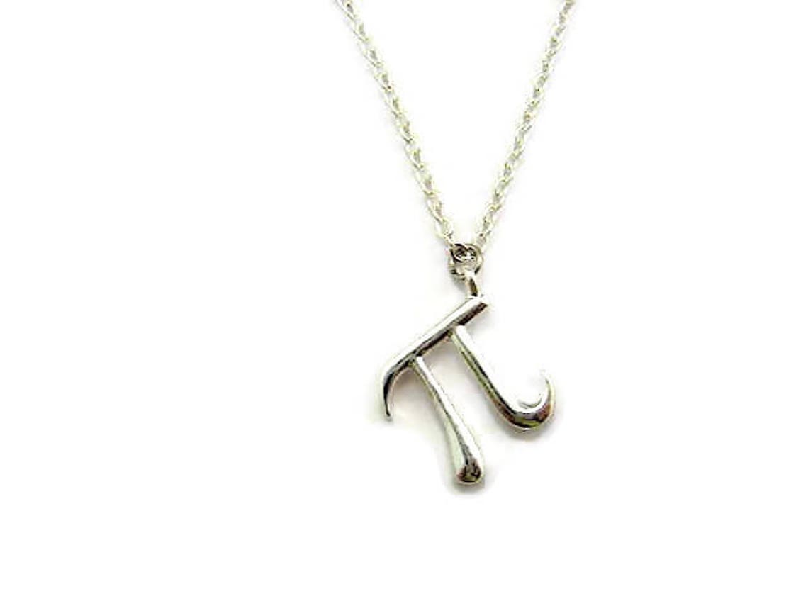 Pi Necklace Math Necklace Pi Symbol Necklace Math Jewelry Pi Jewelry Pi ...