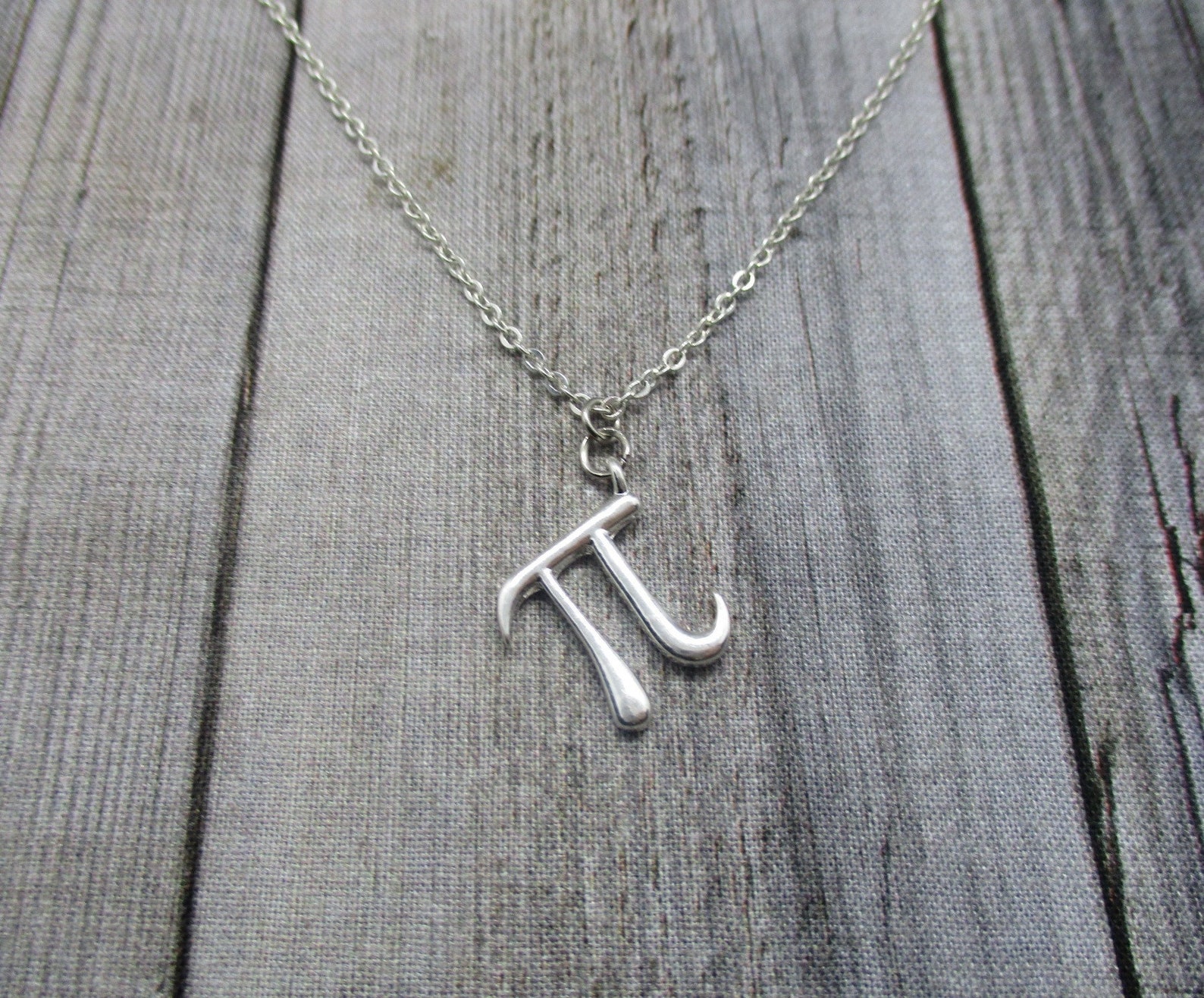 Pi Necklace Math Necklace Pi Symbol Necklace Math Jewelry Pi | Etsy
