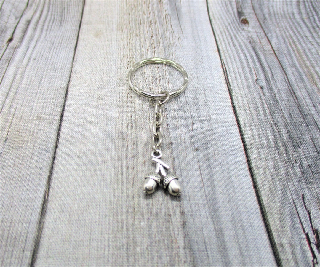 Acorns Keychain Plant Lovers Gift Growth Keychain Tree Key Ring - Etsy