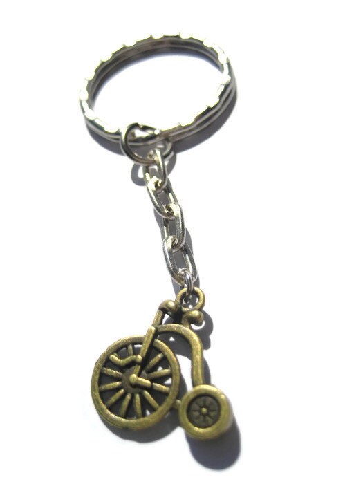 Bicyle Keychain Penny Farthing Keychain Vintage Big Tire Bike Keychain ...