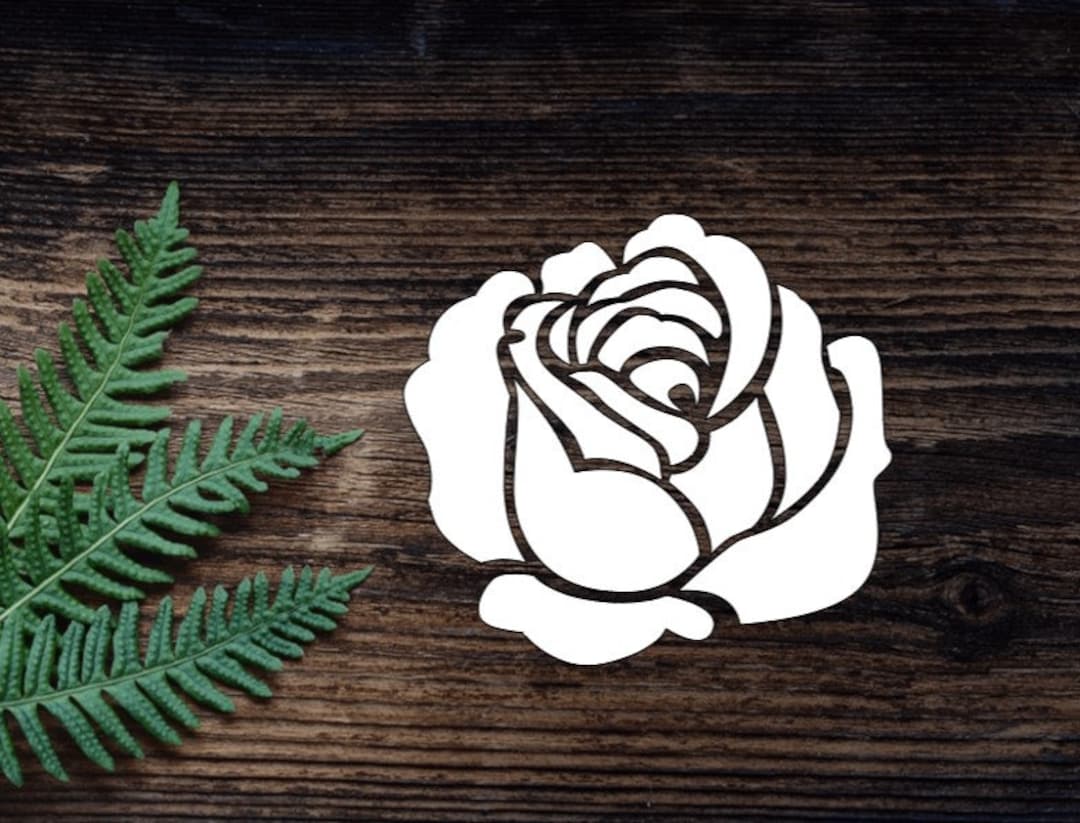 Rose Vinyl Decal for Bumper Sticker, Laptop, Tumbler Cup, Mug, Journal ...