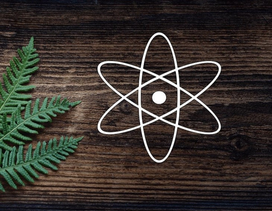 Atom Vinyl Decal for Tumbler Cup, Laptop, Car Decal for Science STEM ...