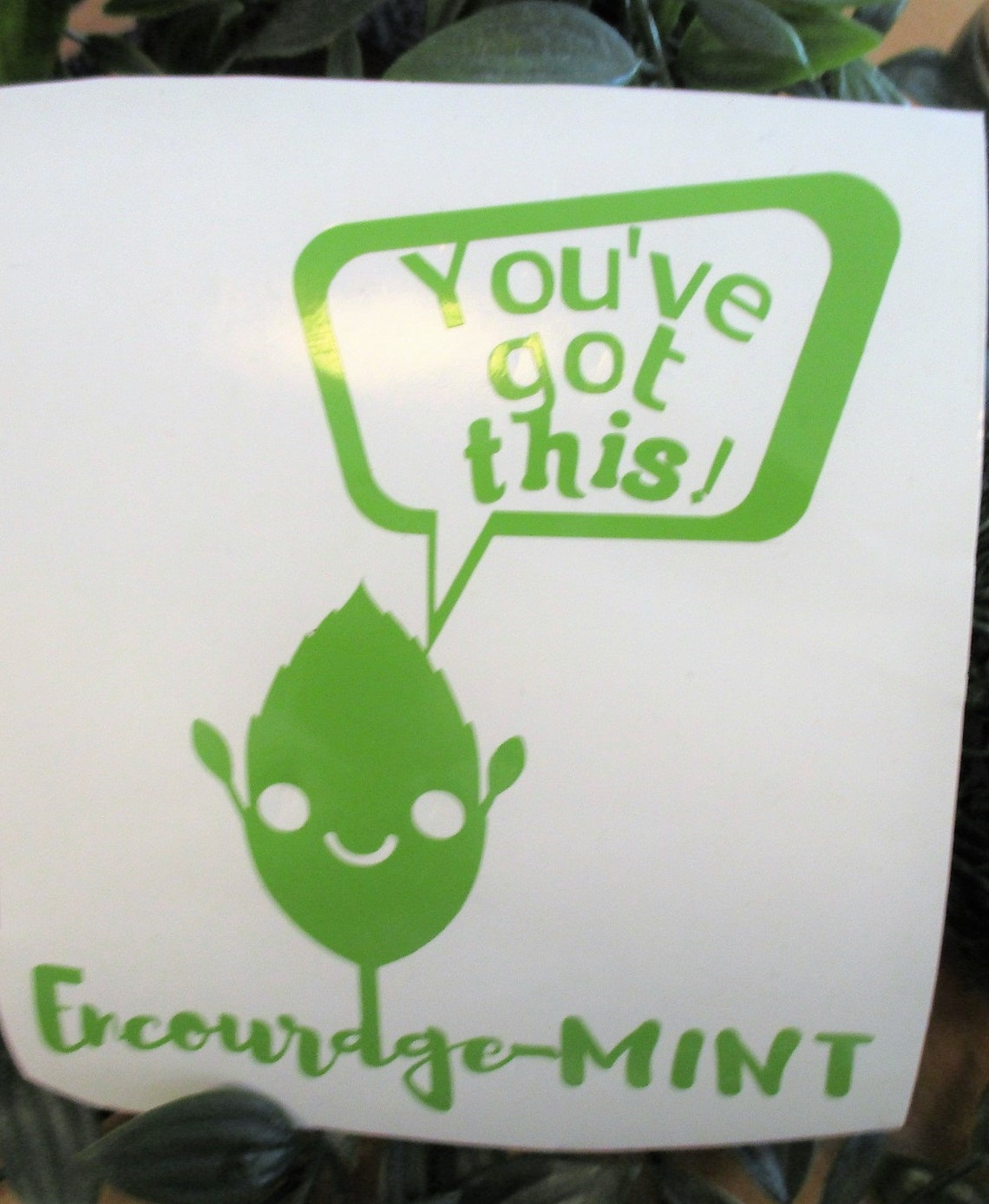 Vinyl Encourage-mint Decal Inspirational Sticker Cup Sticker | Etsy