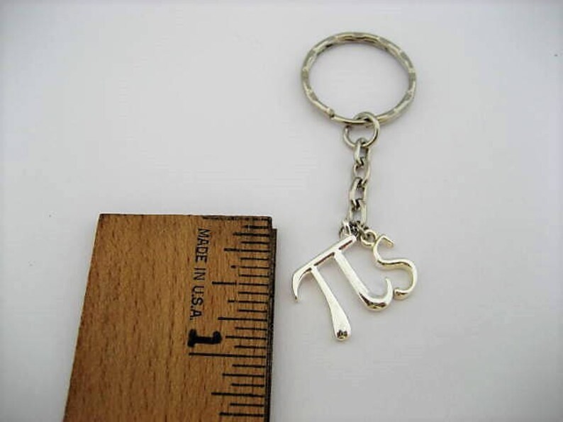 Pi Keychain Personalized Geometry Keychain Initial Pi Symbol | Etsy