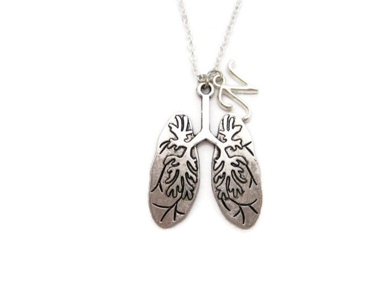 Human Lungs Necklace, Initial Science Necklace, Biology Necklace ...