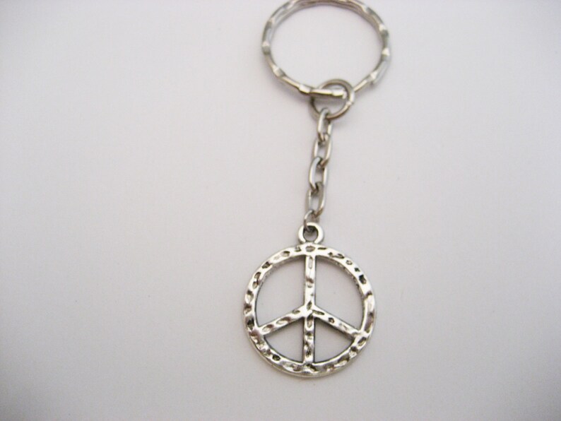 Peace Sign Keychain Peace Keychain Peace Gift Gifts Under 10 | Etsy