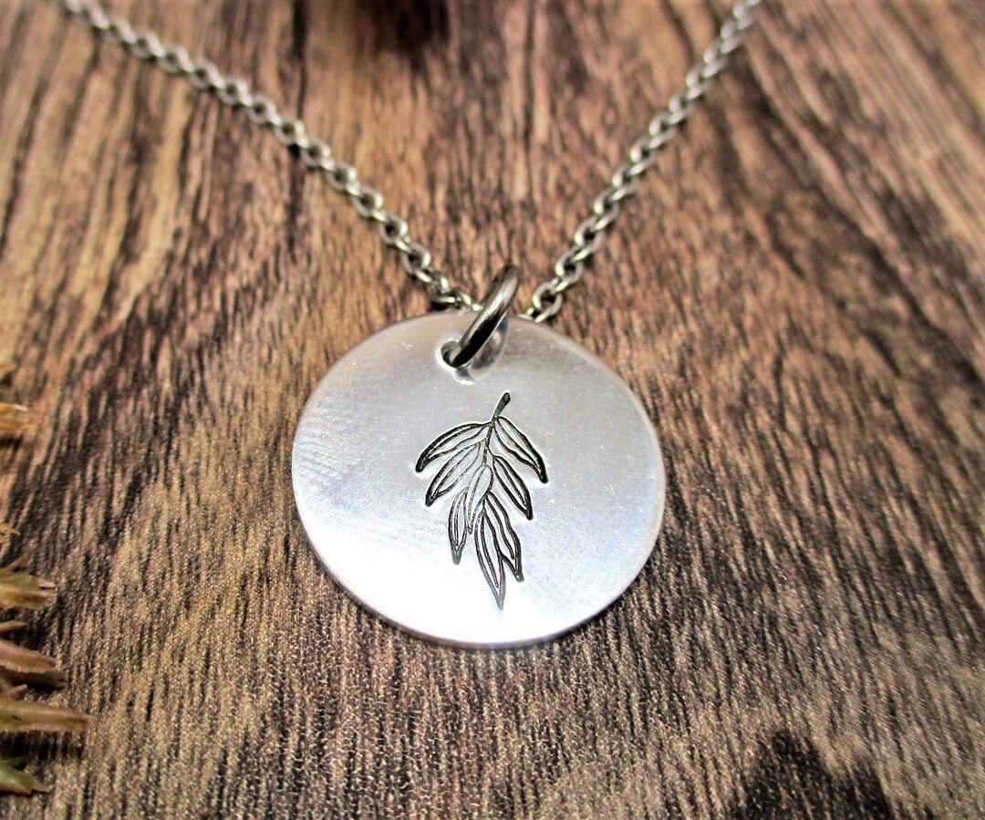 Willow Leaf Necklace, Leaf Zodiac Jewelry Gifts for Her/ Him Birth Leaf ...
