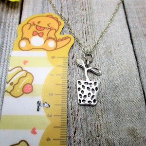 Silver Garden Necklace, Gardener Necklace, Sprout Jewelry, Sprout ...