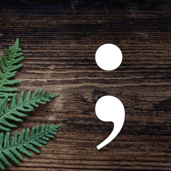 Semi Colon - Etsy