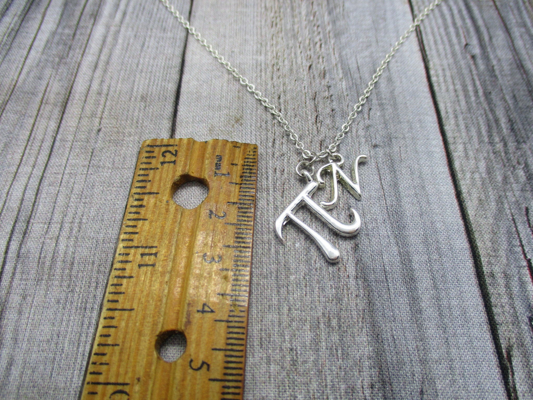 Pi Necklace Initial Math Necklace Pi Symbol Charm Necklace - Etsy Denmark