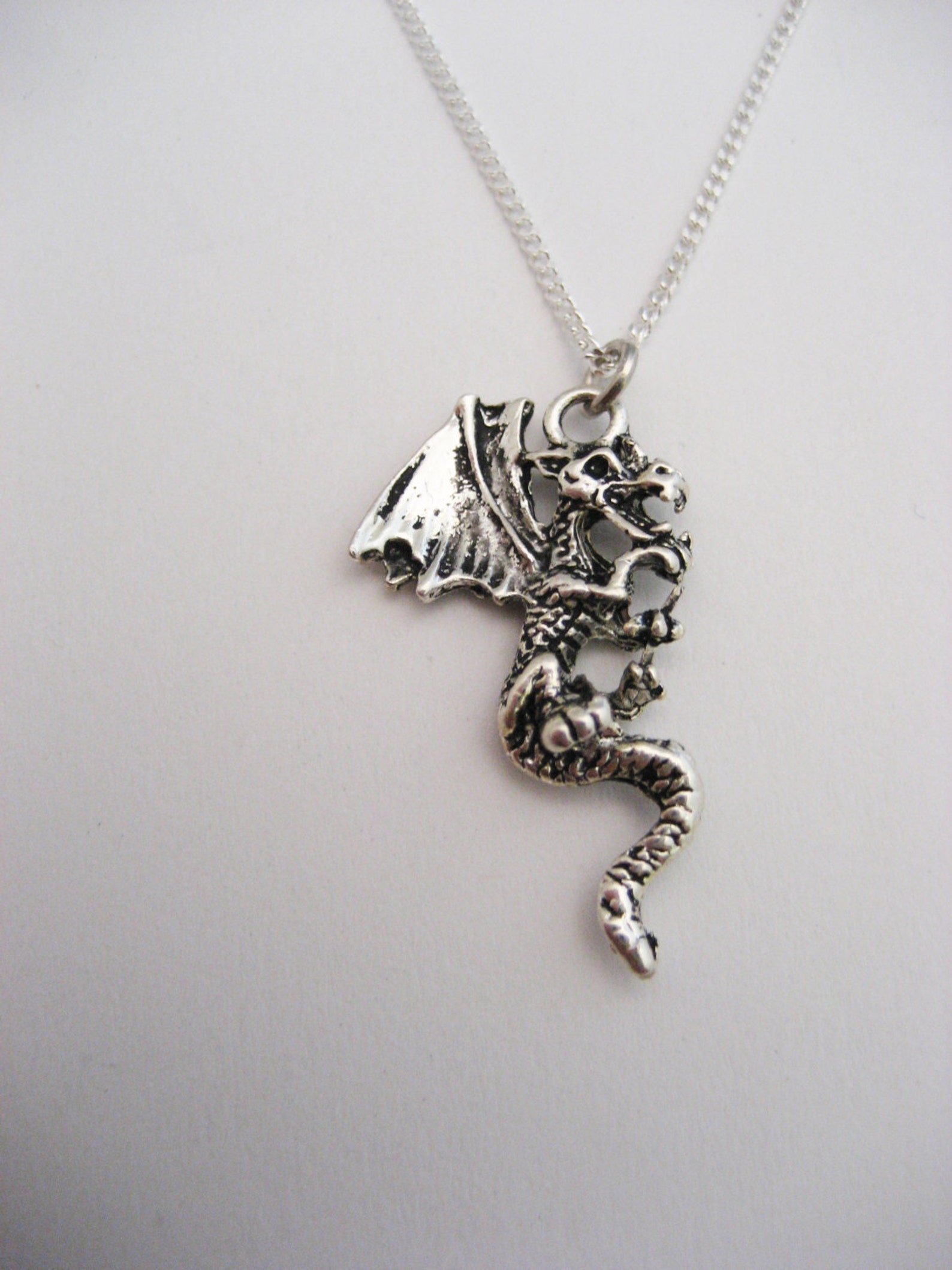 Dragon Necklace Dragon Mythology Necklace Dragon Jewelry - Etsy