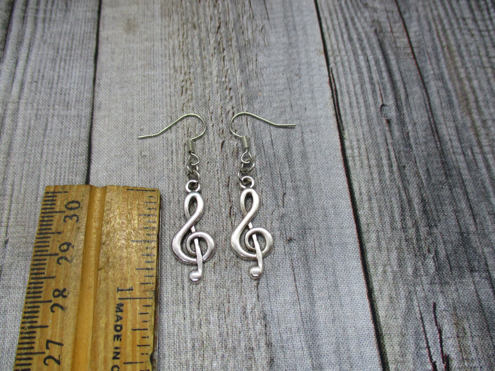 Treble Clef Earrings Music Note Earrings Treble Clef Jewelry | Etsy