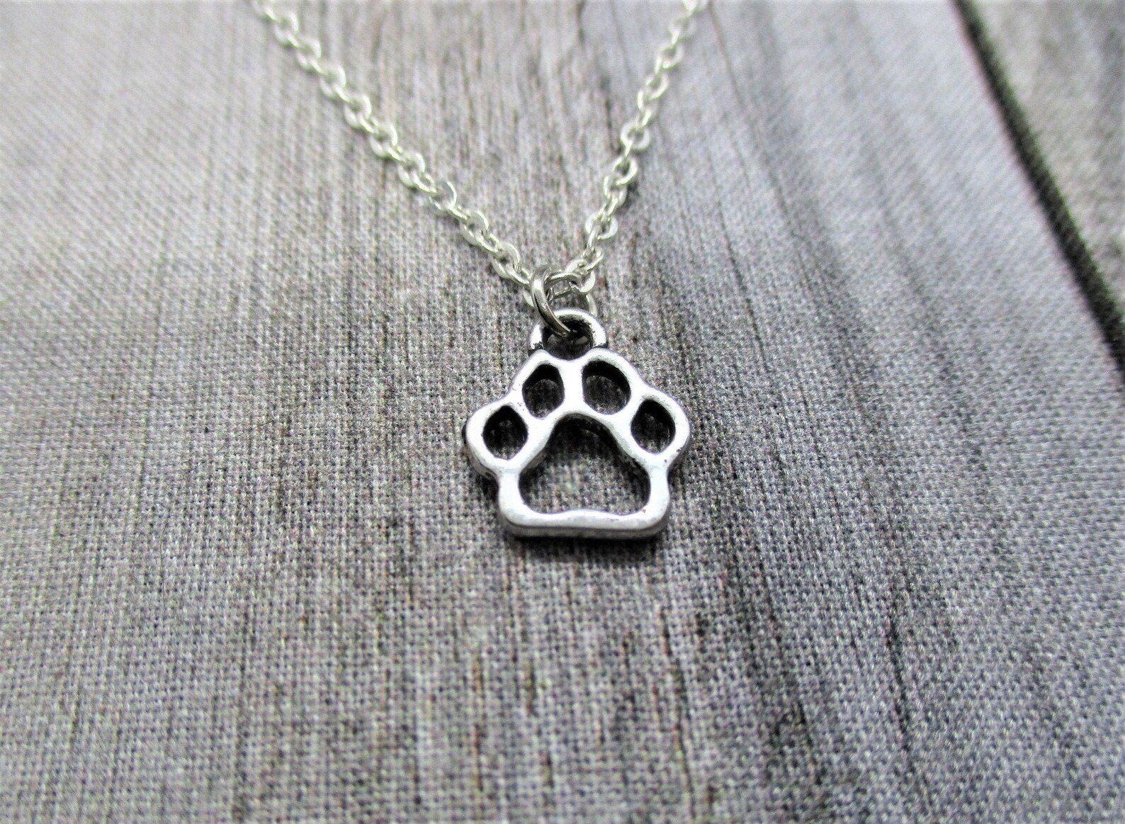 Dog Paw Necklace Paw Print Necklace Paw Necklace Pet Lover - Etsy