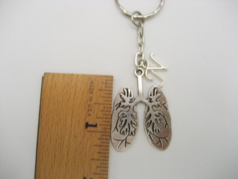 Human Lungs Keychain Personalized Science Keychain Initial - Etsy