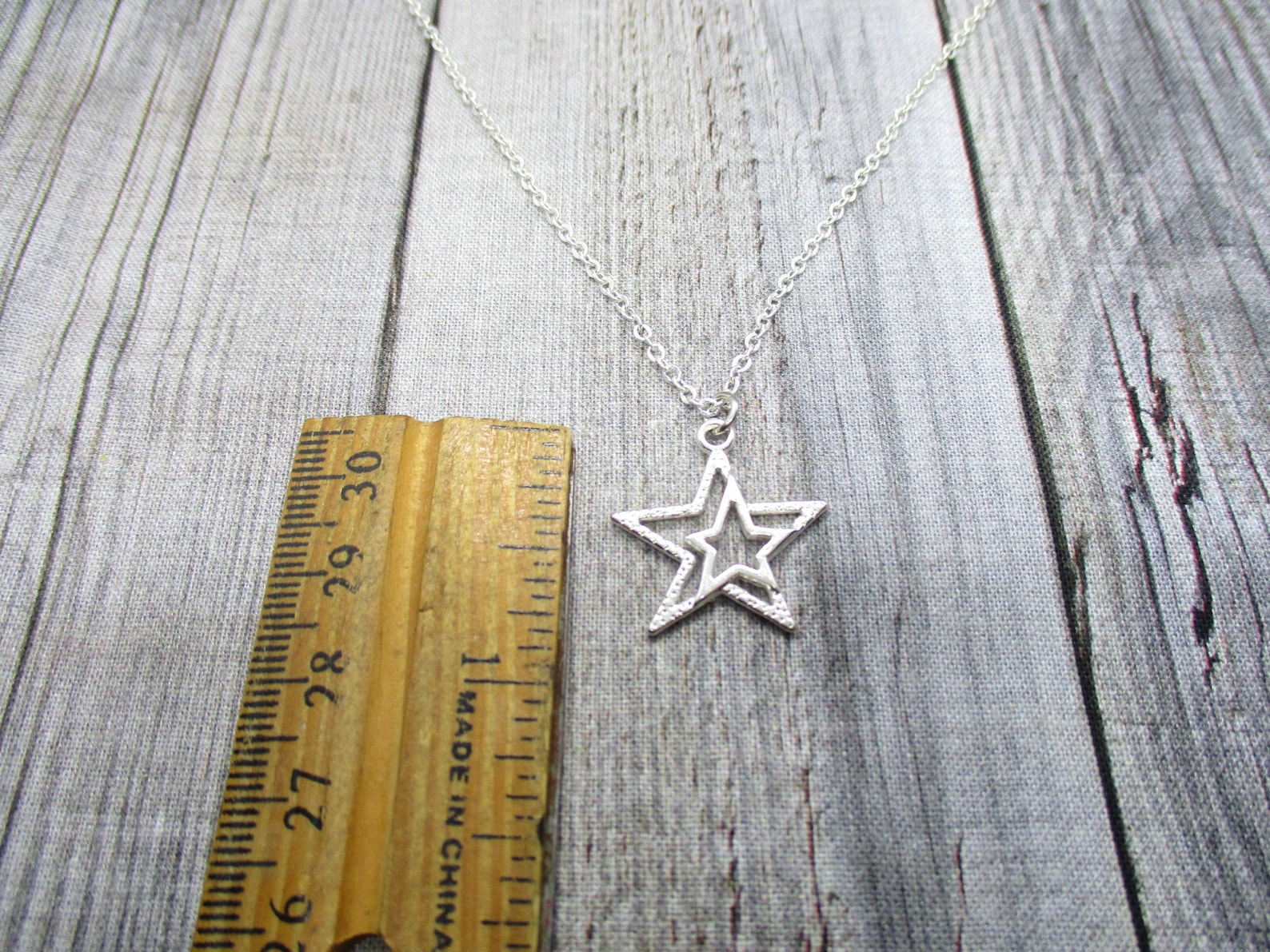 Star Necklace Star Jewelry Star Gifts for Her Double Star - Etsy