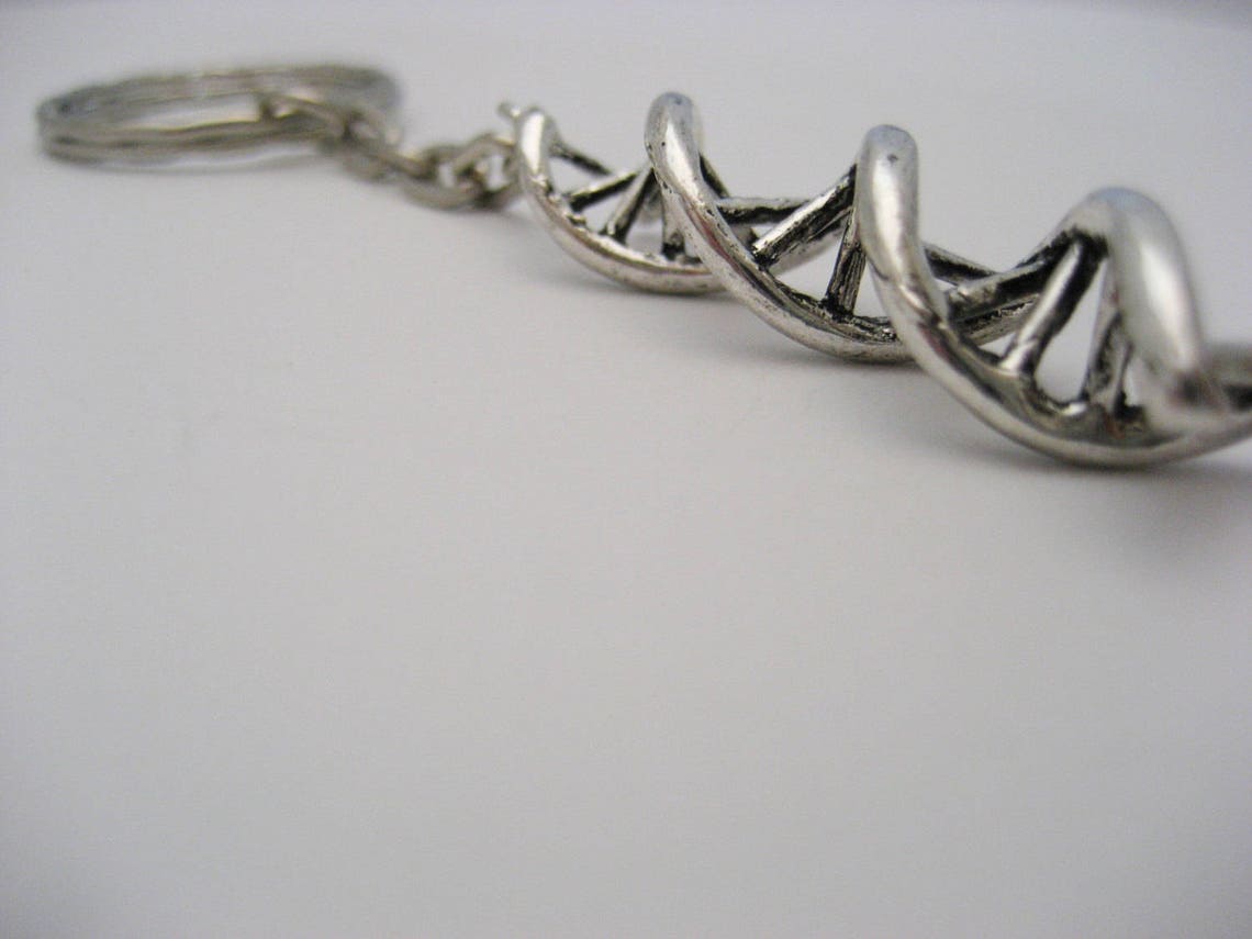 DNA Keychain, Science Keychain, Double Helix Keychain, Biology Keychain ...