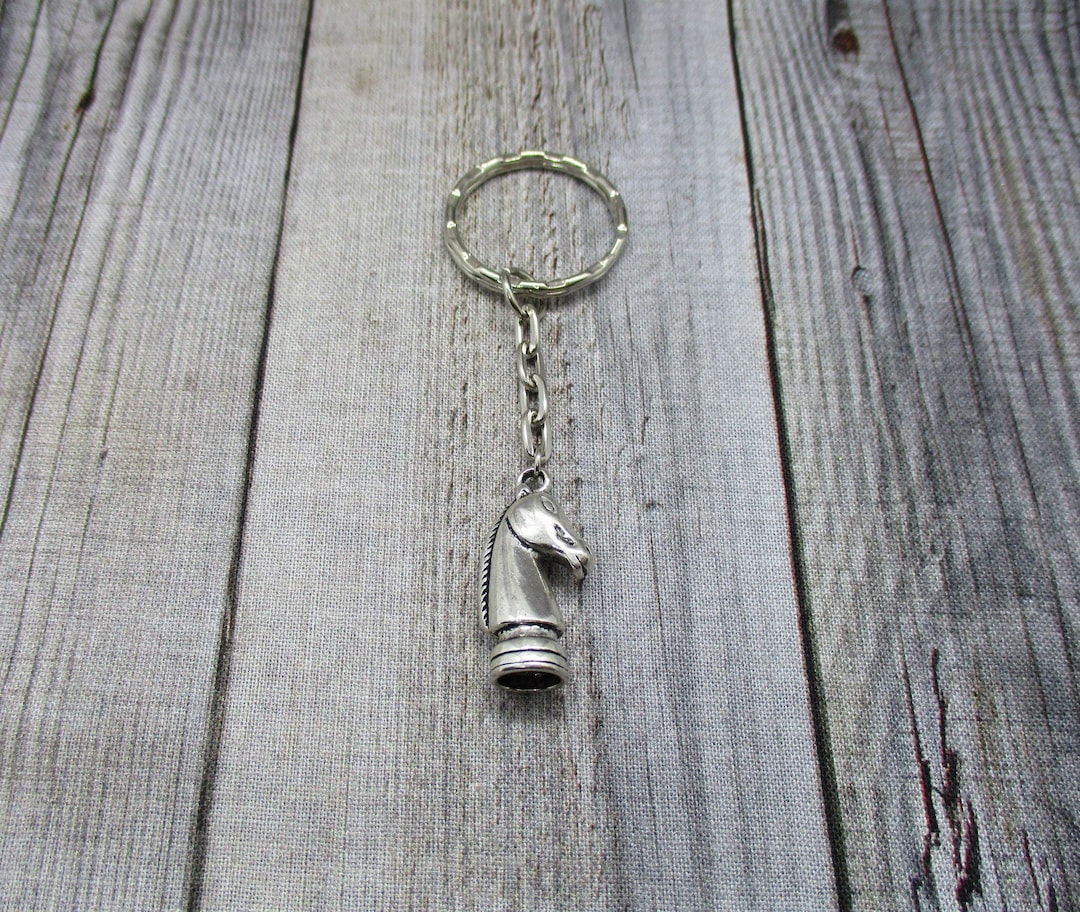 Knight Keychain Chess Piece Keychain Chess Keychain Knight - Etsy