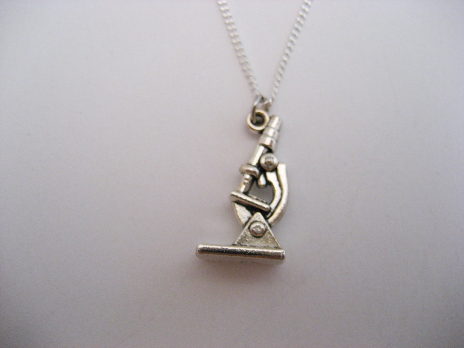 Microscope Necklace Science Biology Necklace Chemistry Necklace ...