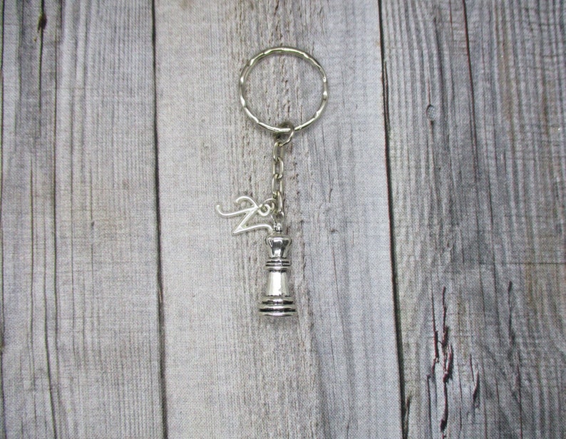 Queen Keychain Chess Piece Keychain Initial Chess Keychain | Etsy
