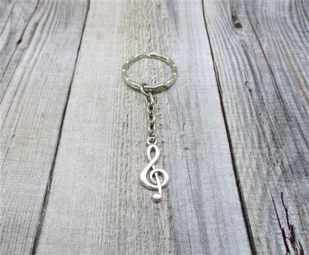 Treble Clef Keychain Music Lovers Keychain Musician Gift Music Note ...