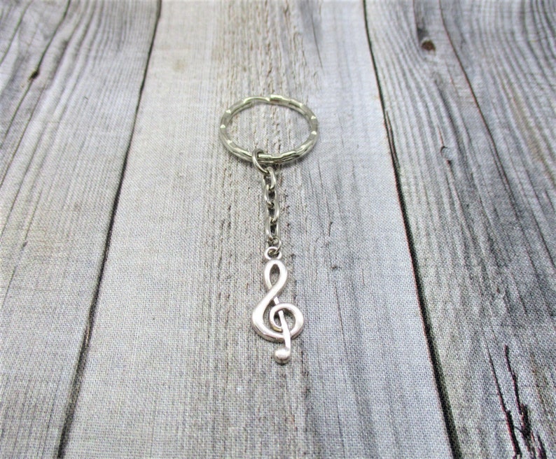 Treble Clef Keychain Music Lovers Keychain Musician Gift Music | Etsy