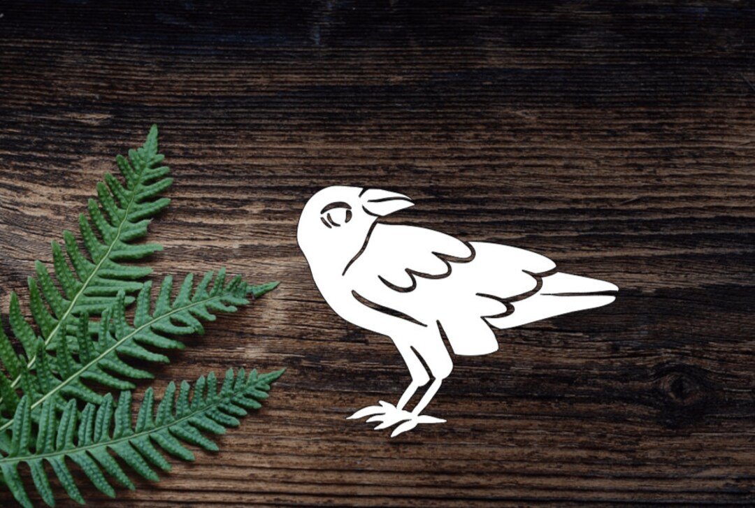 Crow Decal Crow Vinyl Decal for Bumper Sticker, Laptop, Cars, Tumbler ...