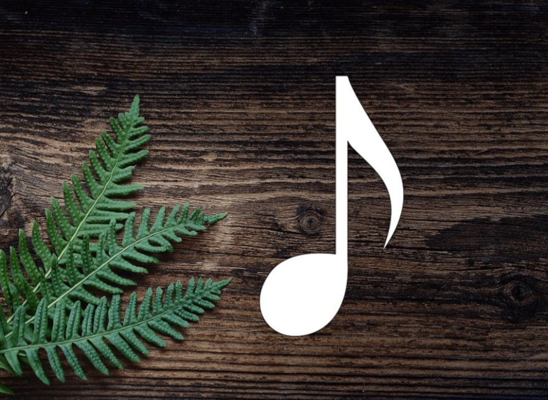 Vinyl Music Note Decal for Water Bottle Quarter Note Sticker Cup ...