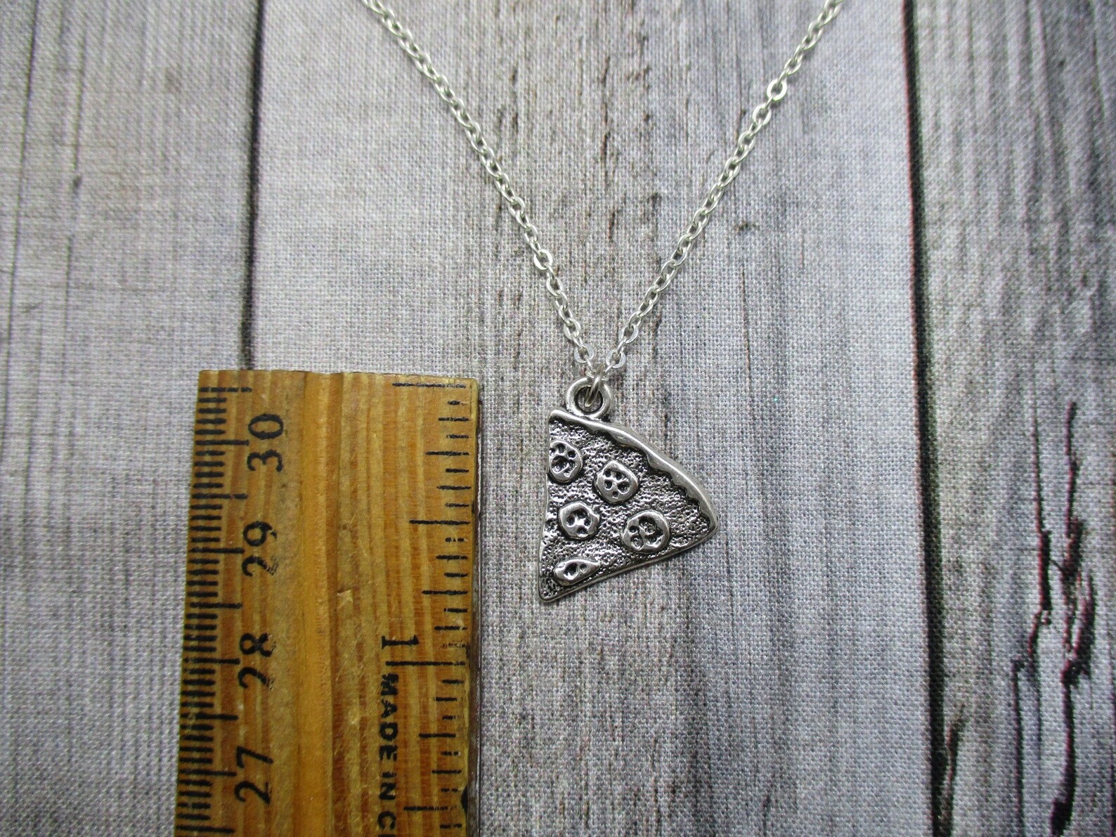 Pizza Necklace Food Necklace Pizza Slice Necklace Pepperoni - Etsy