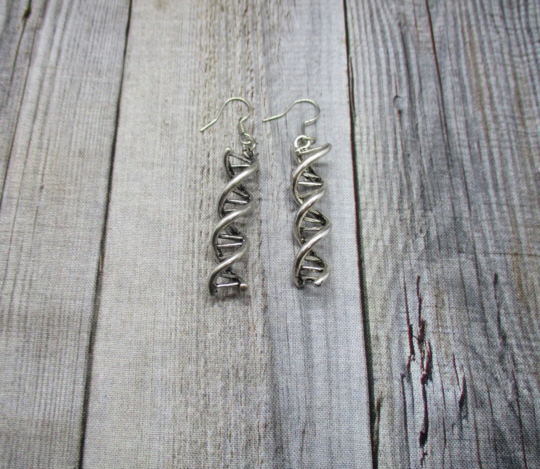 DNA Earrings Science Earrings Double Helix Earrings Biology Earrings ...
