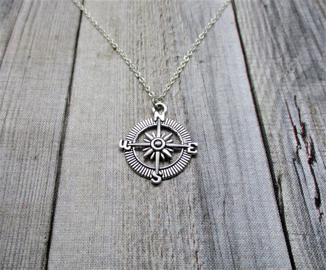Compass Necklace Compass Jewelry Direction Traveler Gifts - Etsy