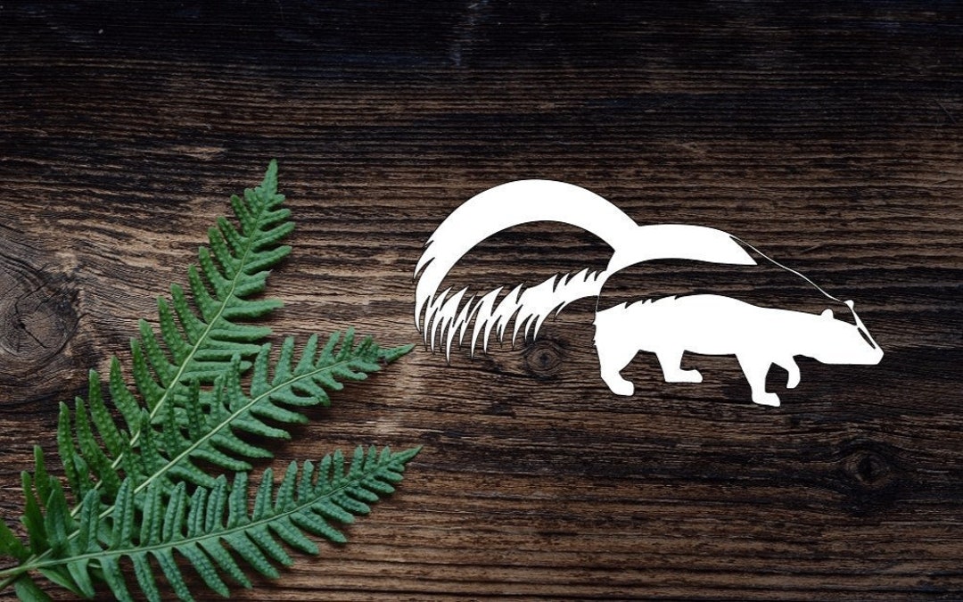 Skunk Vinyl Decal for Bumper Sticker, Laptop, Tumbler Cup, Mug, Journal ...