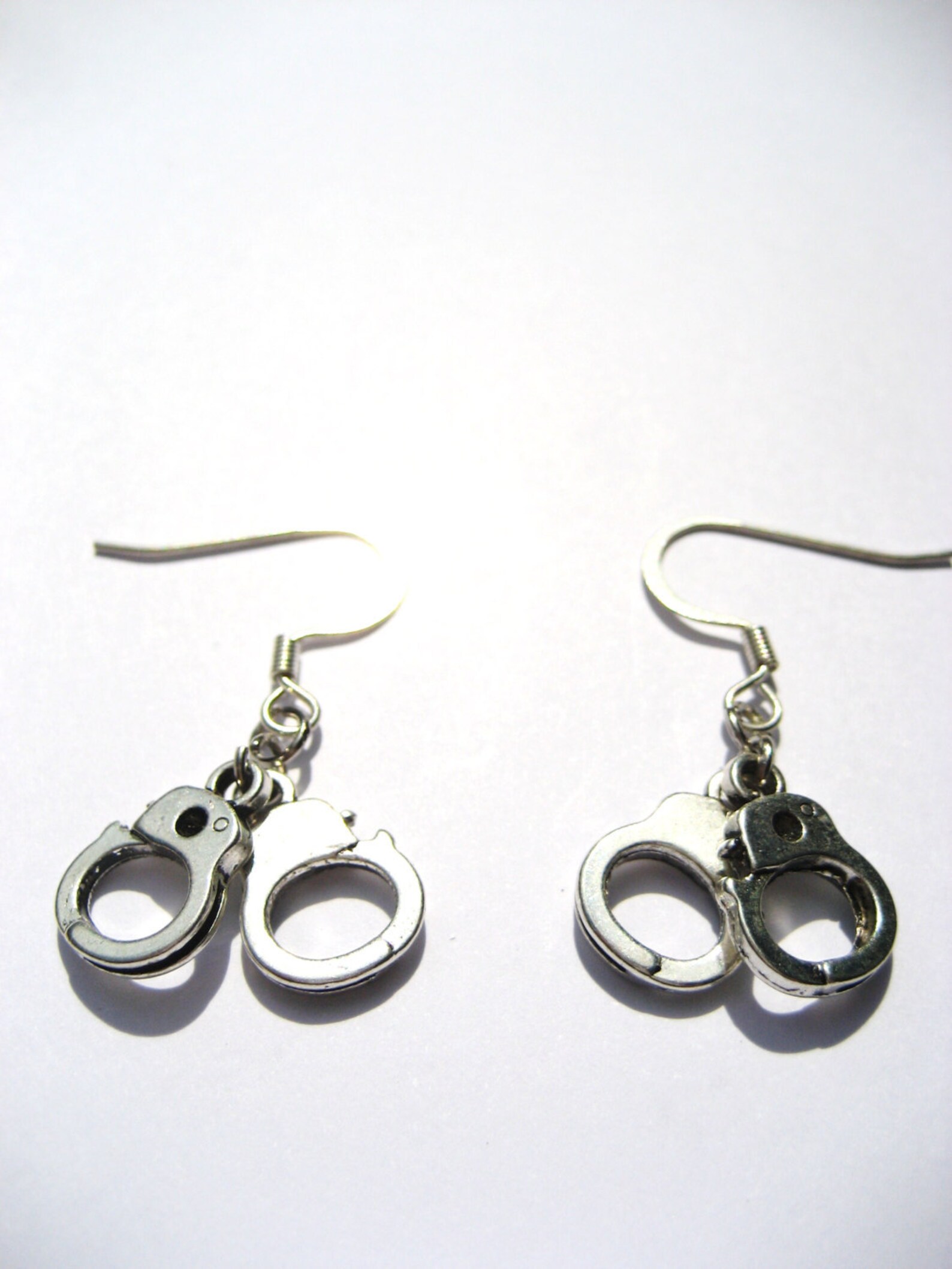 Handcuff Earrings Handcuff Jewelry Police Woman Earrings | Etsy