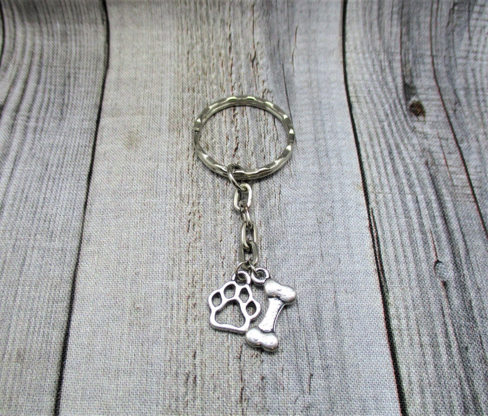 Dog Bone Keychain Dog Paw Keychain Dog Lovers Keychain Pet - Etsy