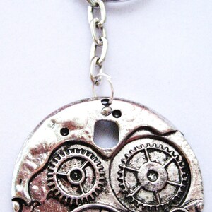 Gear Keychain Clock Keychain Cog Keychain Watch Face Keychain Watch ...