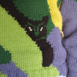 Intarsia Knit Sweater Pattern - Wild and Hidden - Knitting Pattern ...