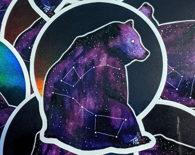 Ursa Major Minor Holographic Vinyl Sticker - Etsy